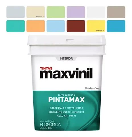 "tintas maxvinil cores" no Brasil