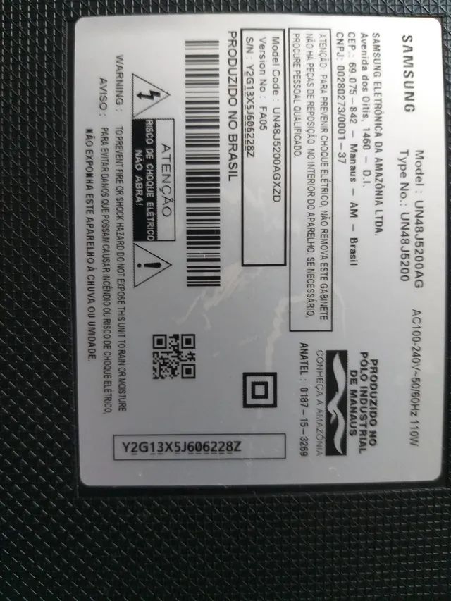 Tela da tv samsung 48 polegadas | +195 anúncios na OLX Brasil