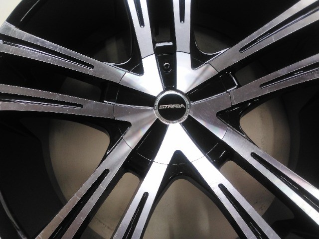 Rodas Aro 22 Strada 5x114 5x120 22x8,5 Offset 40 preta Diamantada ...