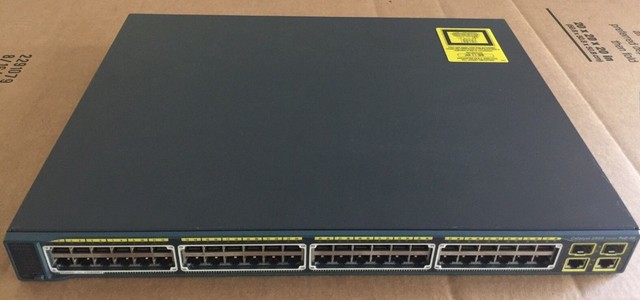 Switch Cisco Catalyst 2960 Plus 48 portas 10/100 PoE WS C2960 48P ...