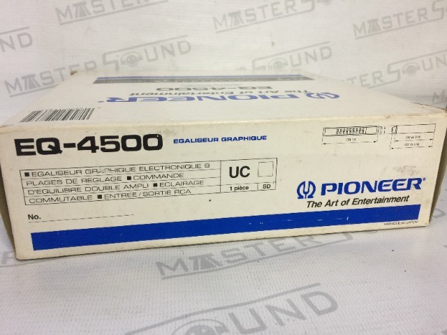 equalizador pioneer eq-4500 novo na embalagem com todos os acessorios lacrado instalado no ...