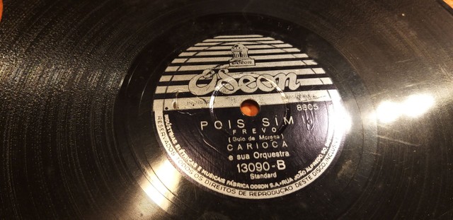 Discos LPs raros 78 rpm veja anúncio gramofone raro casa Edison ...