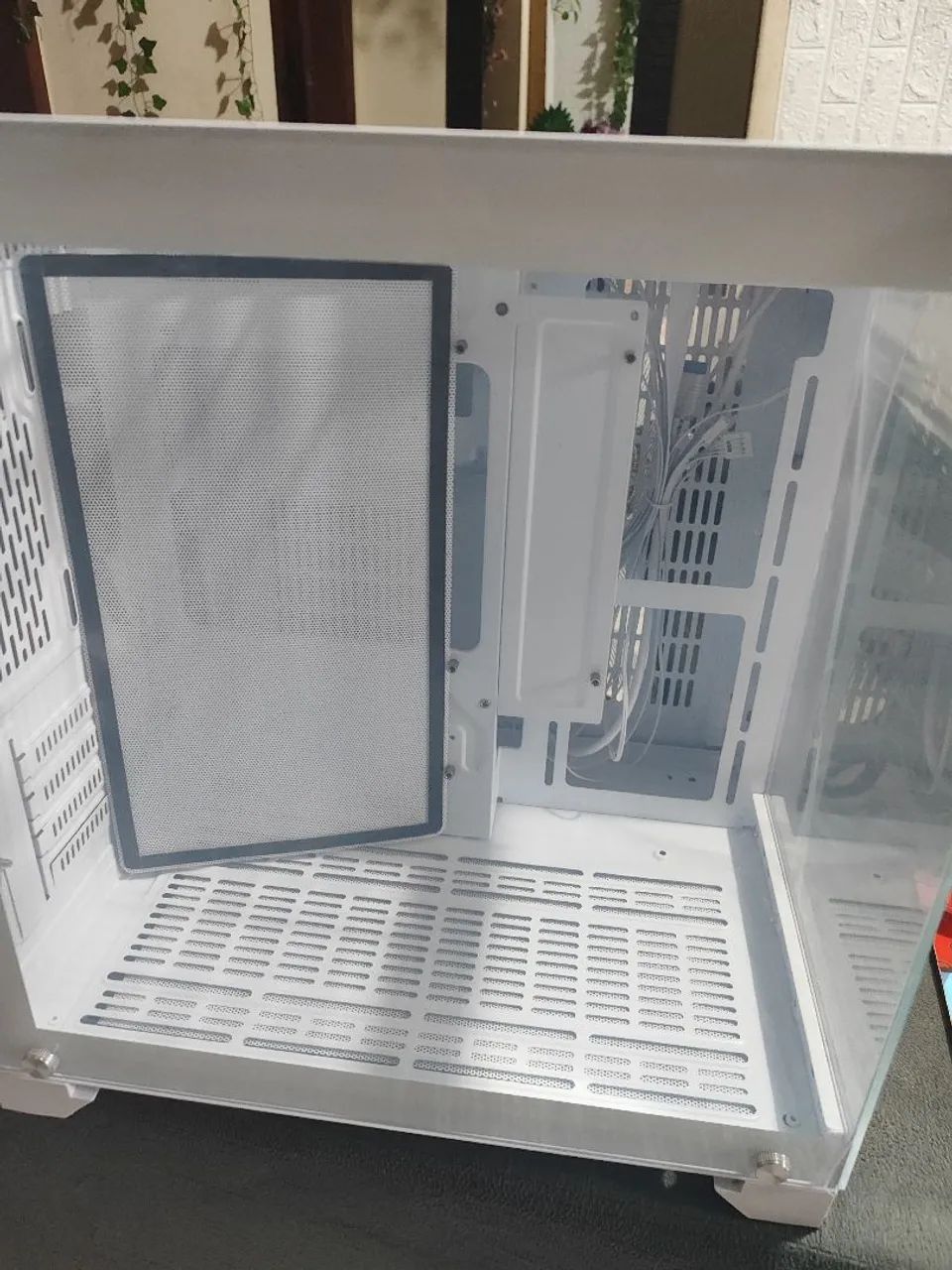 Gabinete gamer rise mode galaxy glass M mini M-ATX lateral e frontal em ...