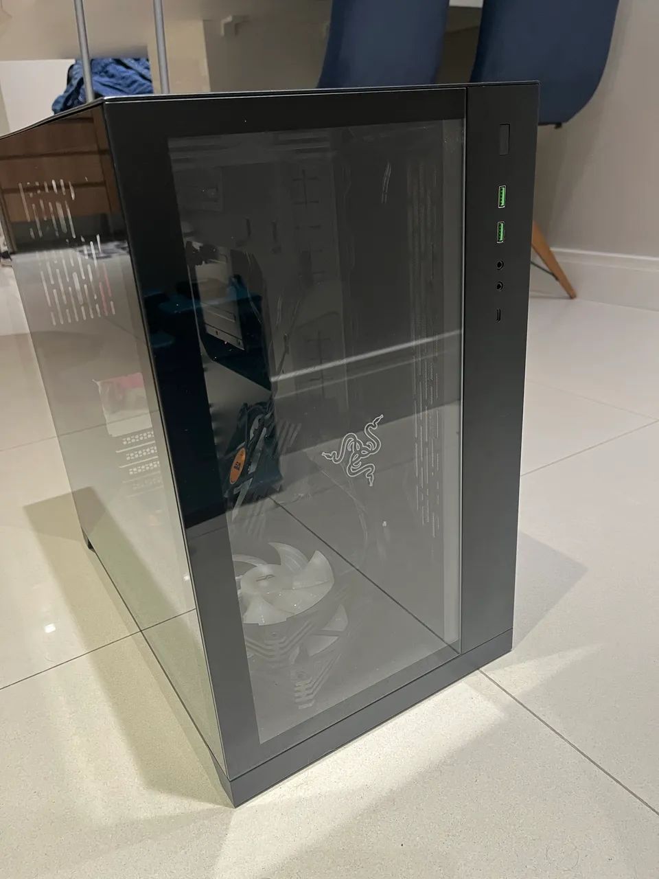 Gabinete Gamer Lian Li PC-O11D Dynamic Razer Edition ARGB S/ Fan ...