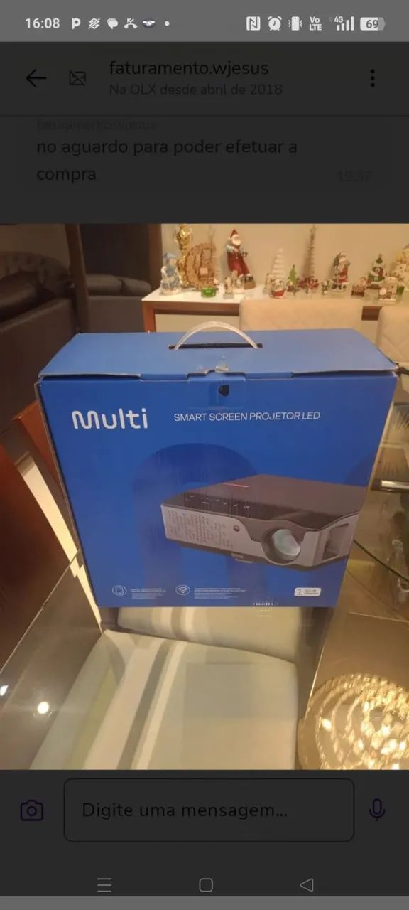 PROJETOR SMART SCREEN LINUX MULTI PJ004 - 4500 LUMENS Novo na Caixa ...