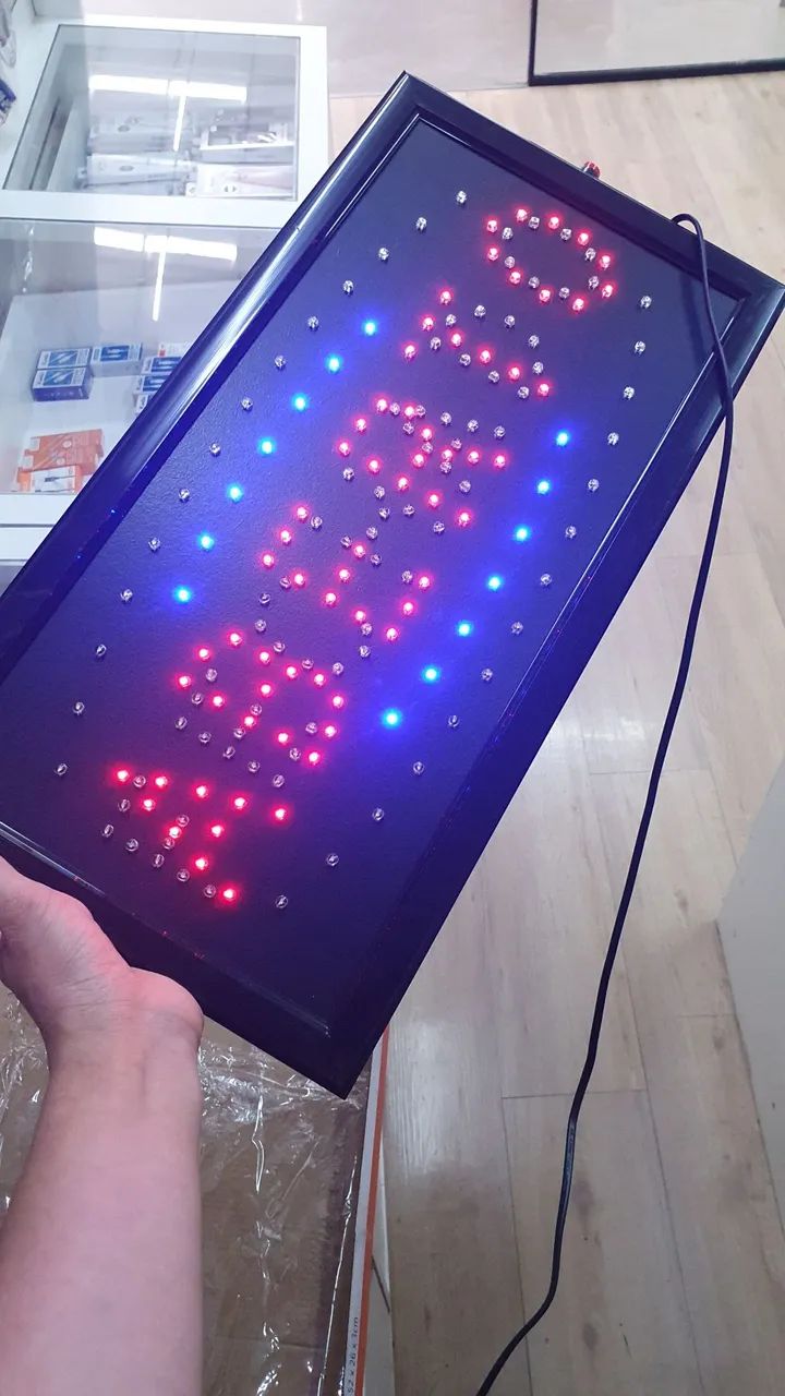 Letreiro de led (ABERTO E FECHADO) - Equipamentos Para Comércio ...