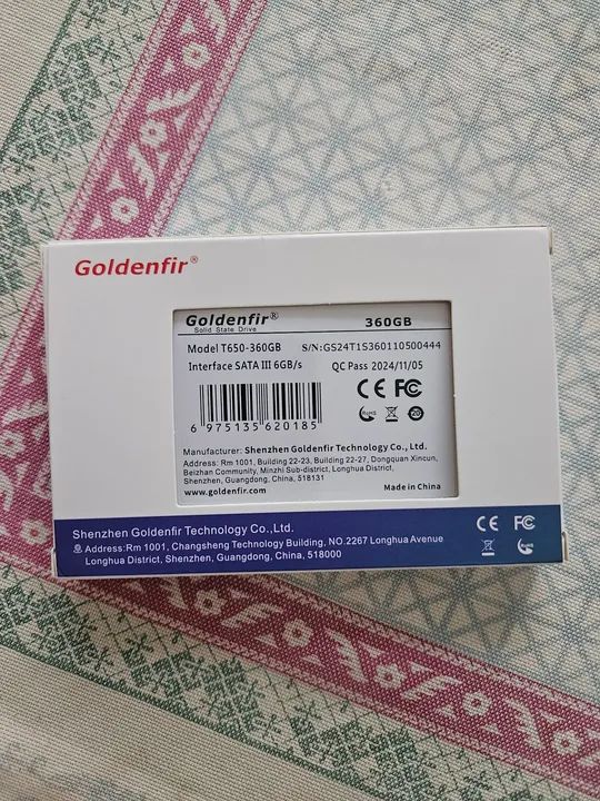 SSD Goldenfir 2.5 SATA Novo Original 120GB 128GB 240GB 360GB (Não faço ...