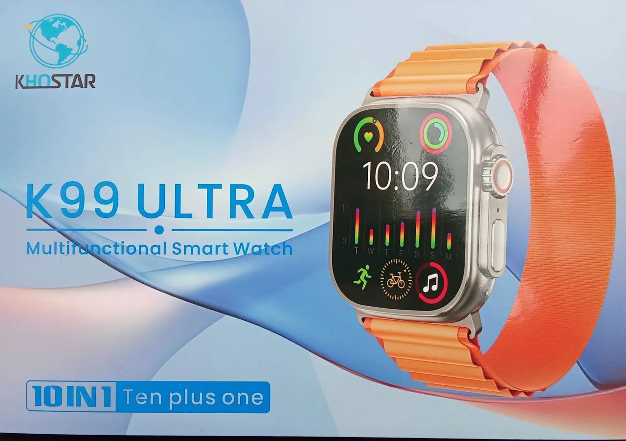 Promocão!!Smartwatch K99 Ultra - Multifuncional com 10 pulseiras - Smartwatches - Gruta de ...