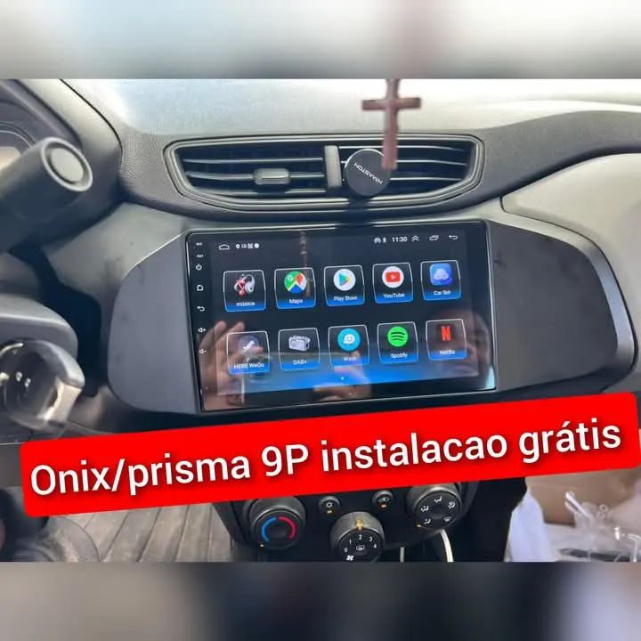 Central Multimídia Onix/Prisma Tela 9 polegadas YouTube WiFi carplay usb bluetooth - Carros ...