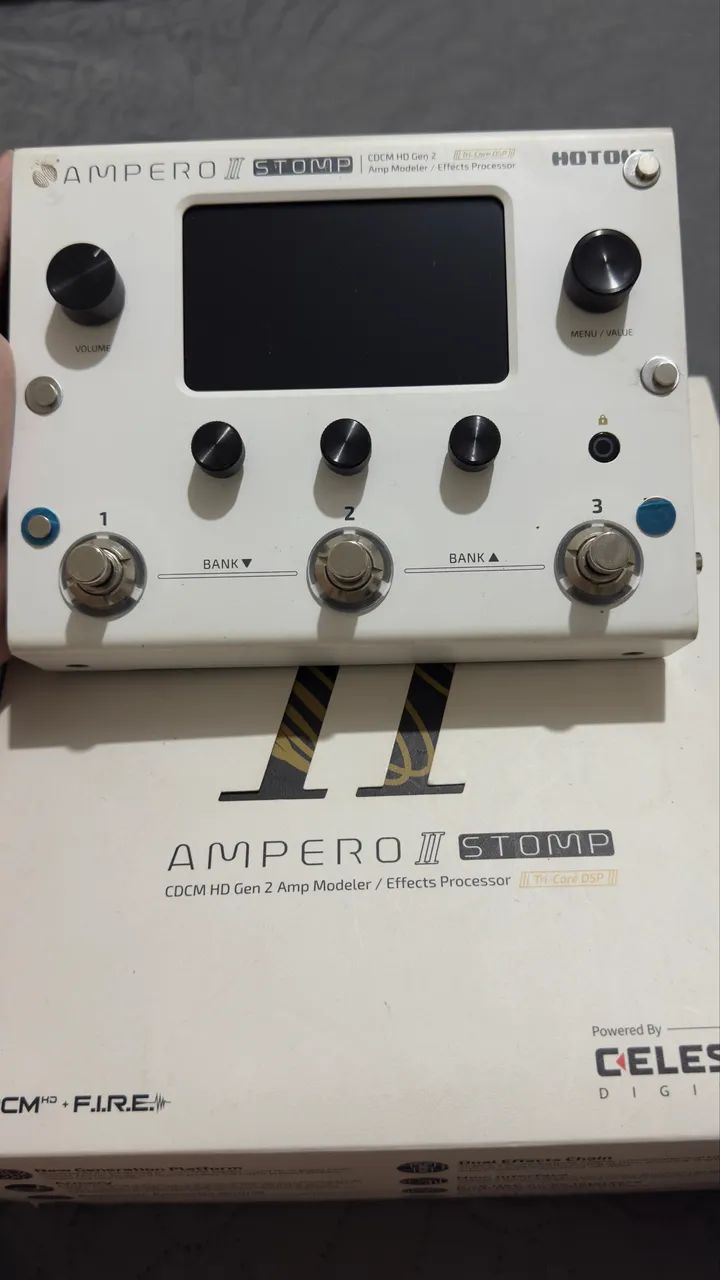 Ampero Stomp II + pedal footswitch + Pedal de expressão - Instrumentos ...