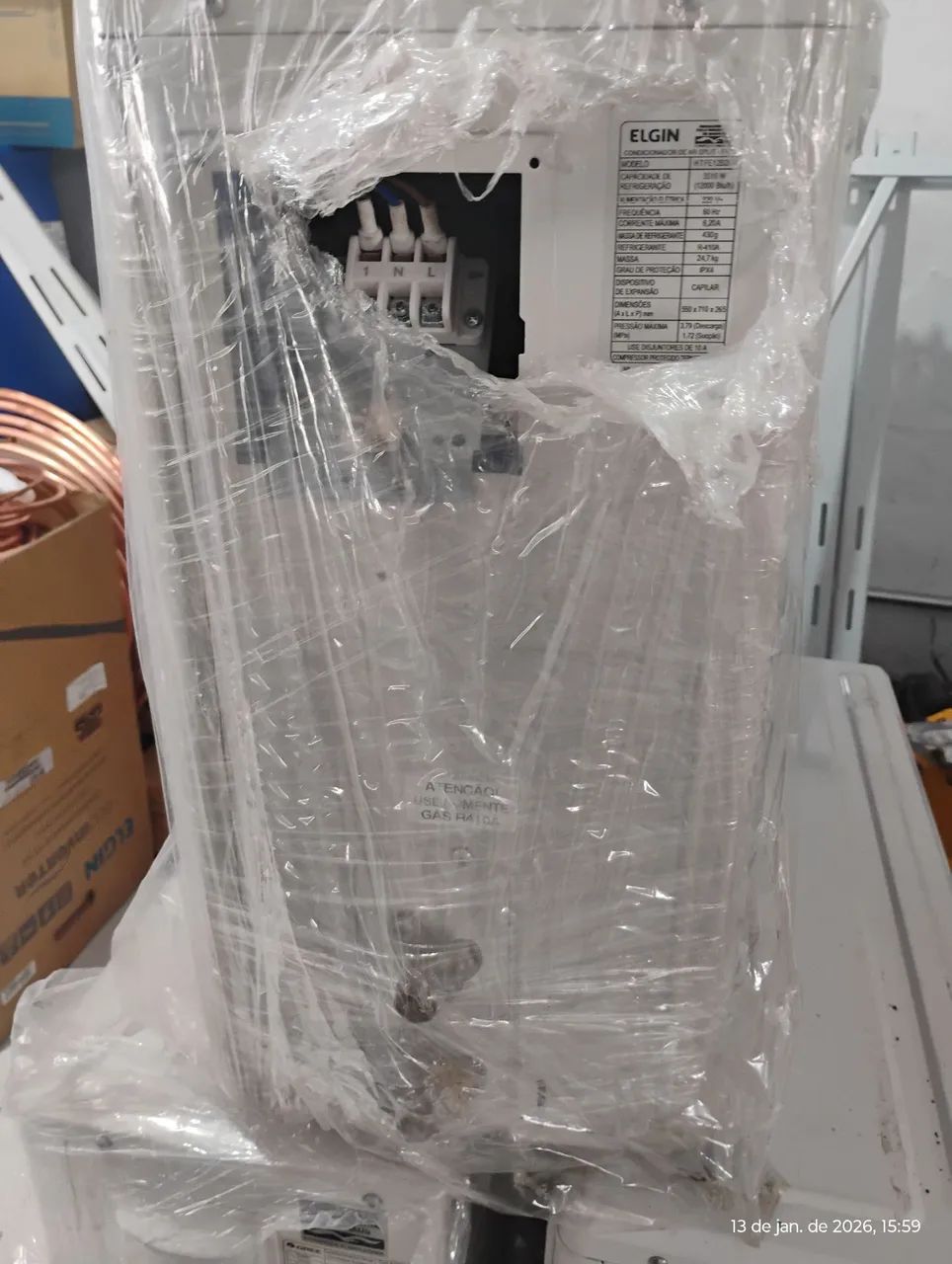UNIDADE CONDENSADORA EXTERNA ELGIN HTFE12B2NA FRIO INVERTER - Ar ...