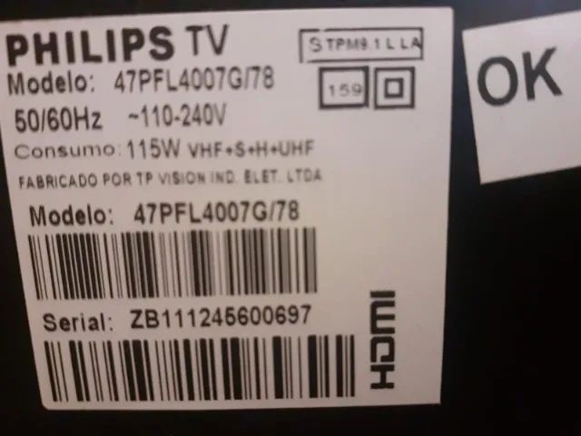 Tv philips 47 polegadas | +144 anúncios na OLX Brasil