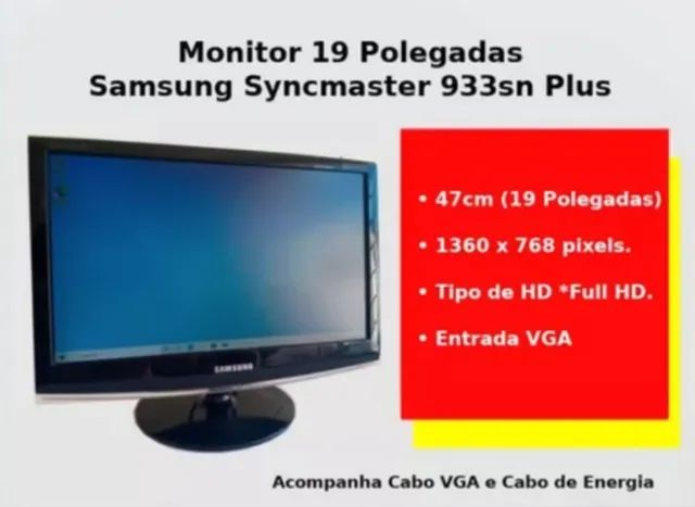Monitor samsung 933 | +890 anúncios na OLX Brasil
