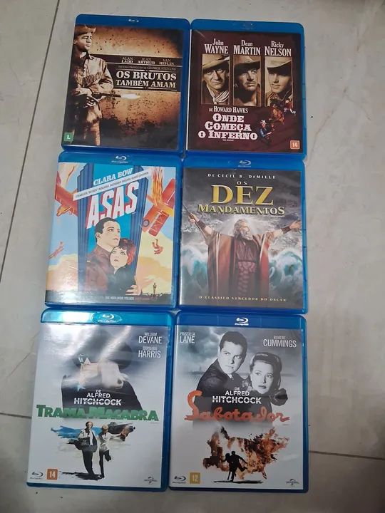 Lote de 6 Filmes Blu-ray - Clássicos do Cinema - DVD, Blu-Ray e Vídeo ...