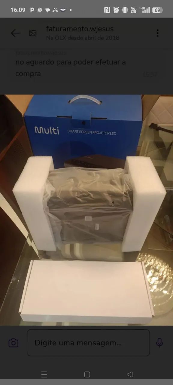 PROJETOR SMART SCREEN LINUX MULTI PJ004 - 4500 LUMENS Novo na Caixa ...