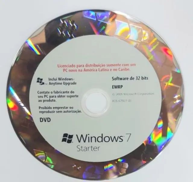 "cd de instalacao do windows 7" no Brasil