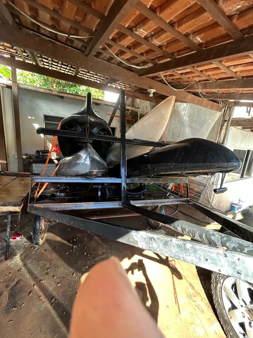 4 caíques. Pedal. Motor novo 3.0 e carretinha - Área Externa - São José ...