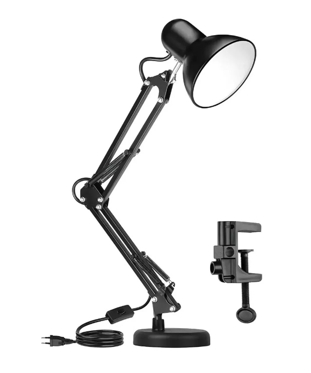 Luminária Escritório Abajur Mesa Articulada Com Garra E Base Pixar Cor ...