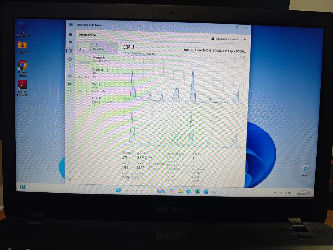 Notebook Samsung NP300E5L Intel Core i3-6006U, 8 GB RAM, SSD 240 GB ...