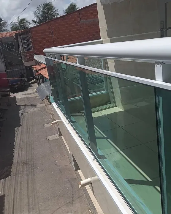 "guarda corpo de aluminio branco" - Portas e Janelas no Brasil