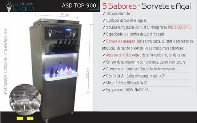 "maquinas de sorvete tecsoft" no Brasil