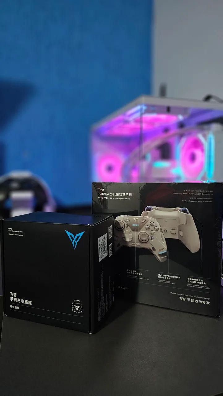 Controle Flydigi APEX 4 Elite + dock de carregamento - Novo ...