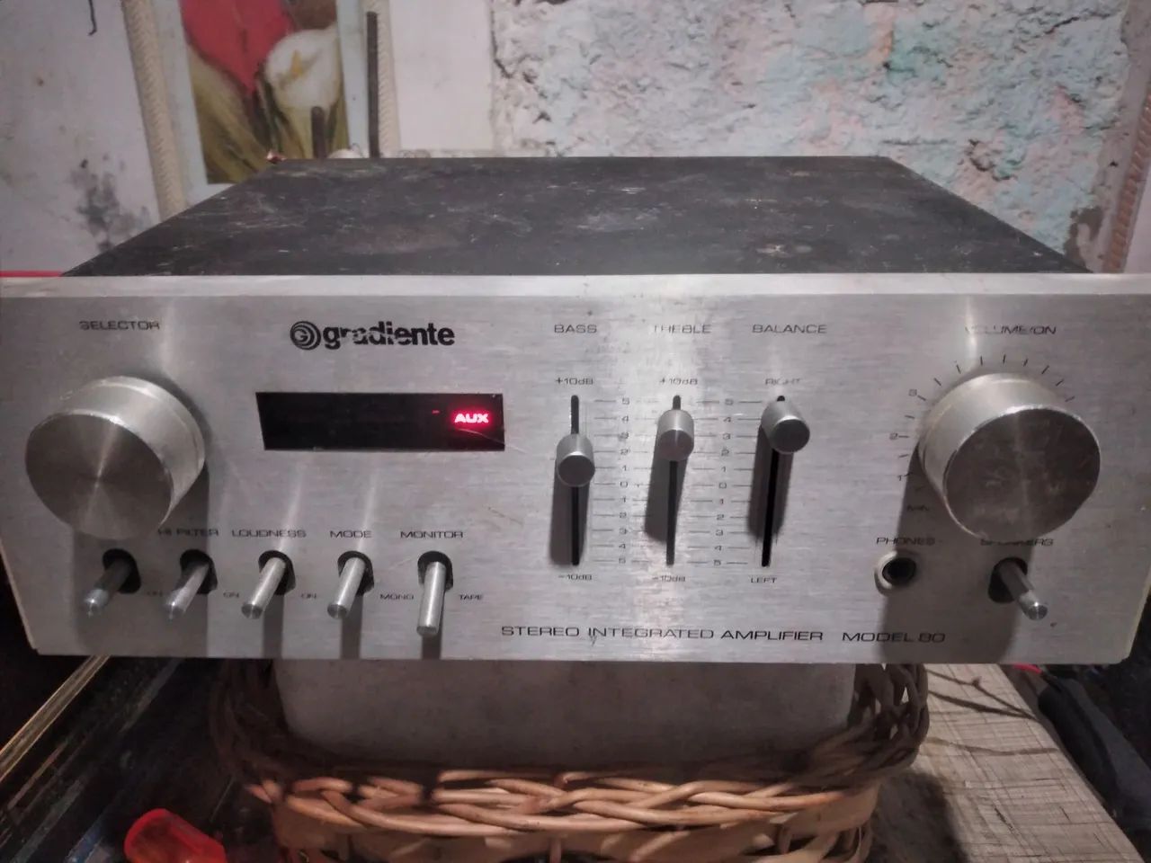 Amplificador Gradiente Stereo Integrado Modelo 80 - Instrumentos ...
