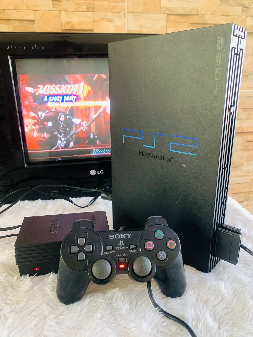 PlayStation 2 Fat Leitor funcionando + Controle original ( faço envio ...
