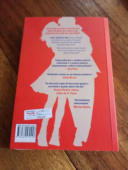 Livro Um Dia David Nicholls Ref Anne Hathaway E Jim Sturgess Ed