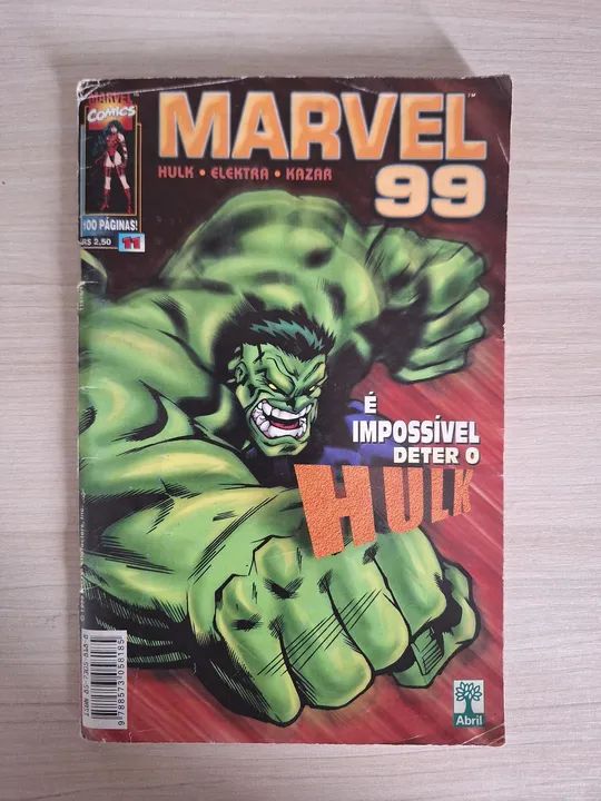 História em quadrinho Hulk 99 - Hulk, Elektra e Kazar! Edição 1999 ...