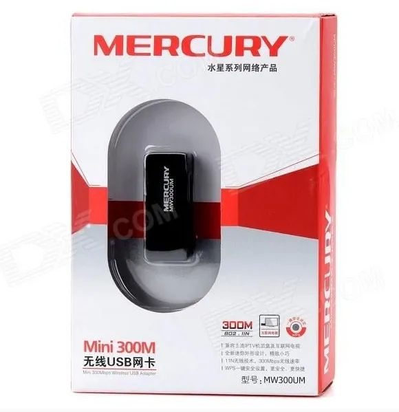 Adaptador Sem Fio Mercusys Mw300Um, Wireless, Single Band 2.4 Ghz, 300 ...