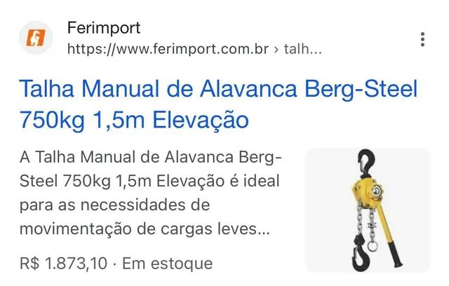 "berg steel" no Brasil