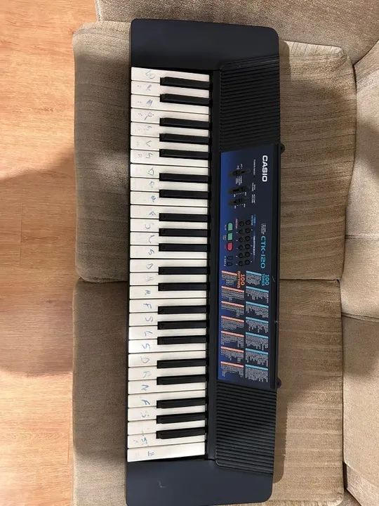 DISPONÍVEL Teclado Casio CTK-120 100 sons e 100 ritmos com fonte ...
