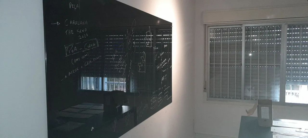 Painel de vidro para escrever....2 x 1 mt - Racks e Painéis - Floresta ...
