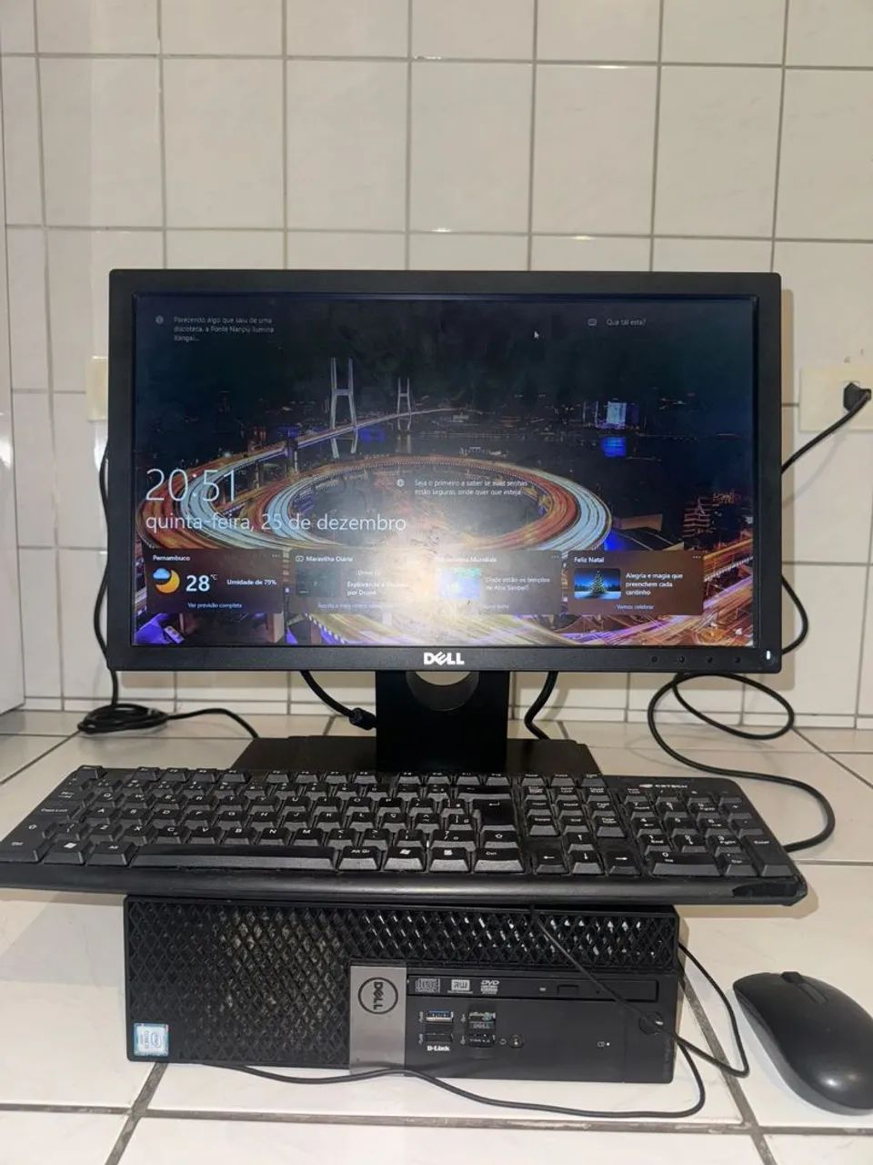 Computador Completo Dell OptiPlex 3040 + SSD 360GB + Dell 19 polegadas ...