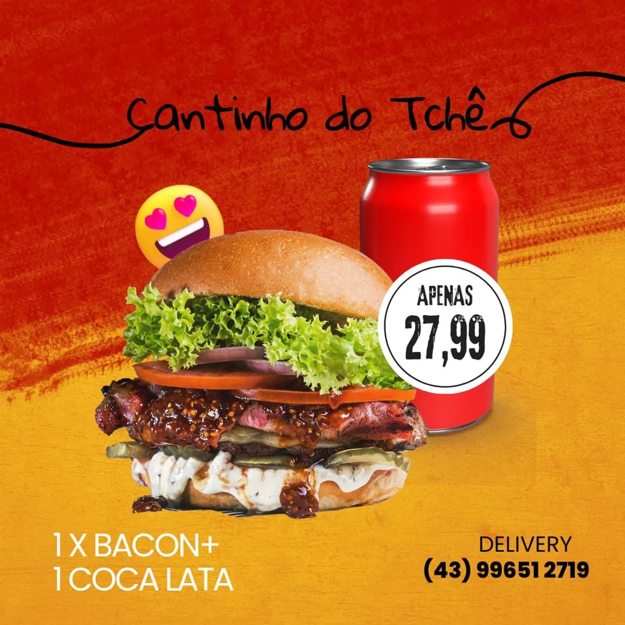 Combo Bacon + Coca-Cola - Cantinho do Tchê - Gastronomia e Hotelaria ...
