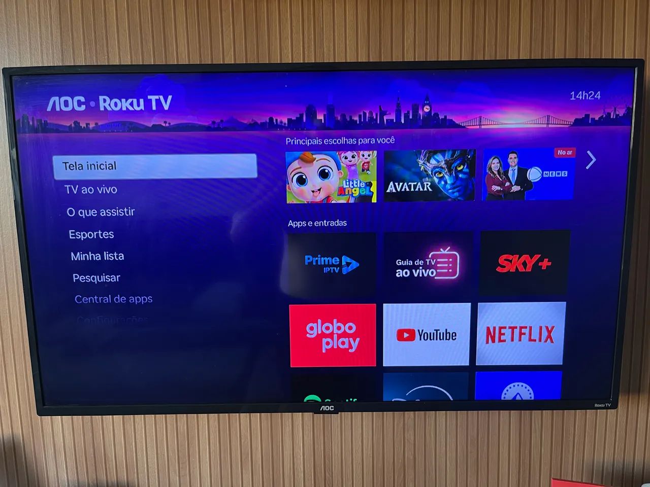 Smart TV AOC Roku TV 43 Pol - TVs - Parque Residencial Osmar F Dutra ...