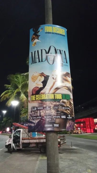 Banner Original Oficial Madonna The Celebration Tour In Rio ...