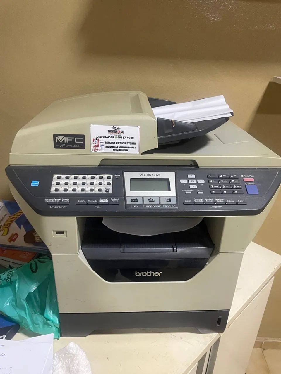 Impressora Multifuncional Brother MFC-8890DW - Periféricos e Acessórios ...