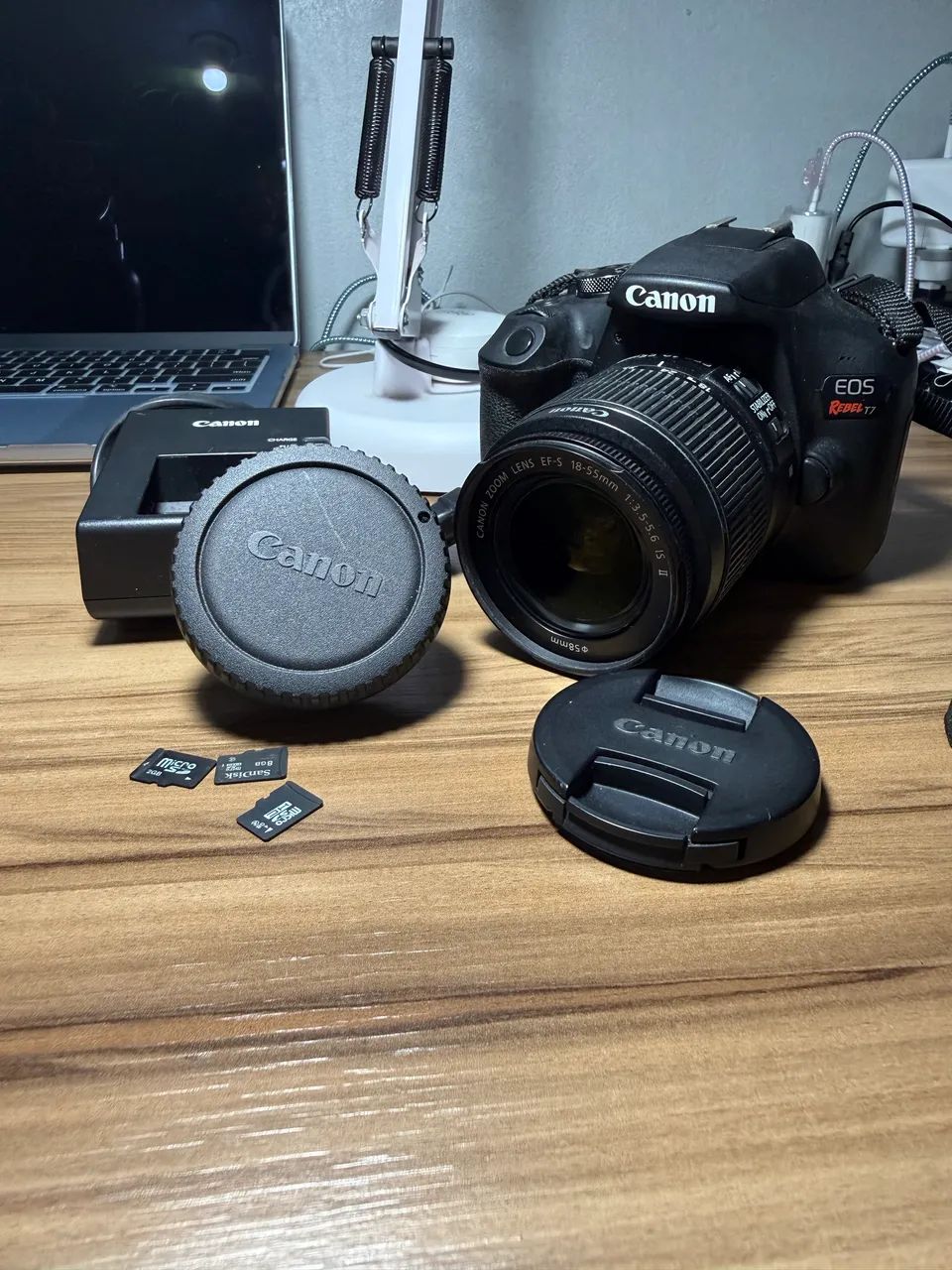 camera profissional canon eos rebel t7 como nova - Câmeras e Filmadoras ...
