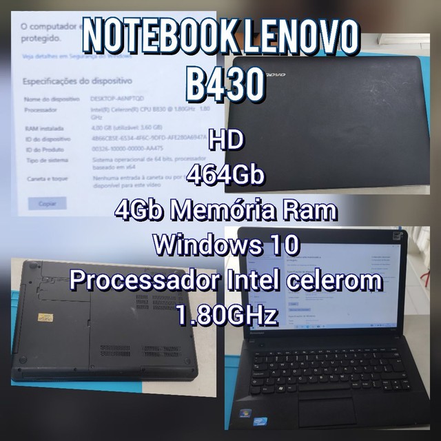 Notebook lenovo b430 | +14 anúncios na OLX Brasil