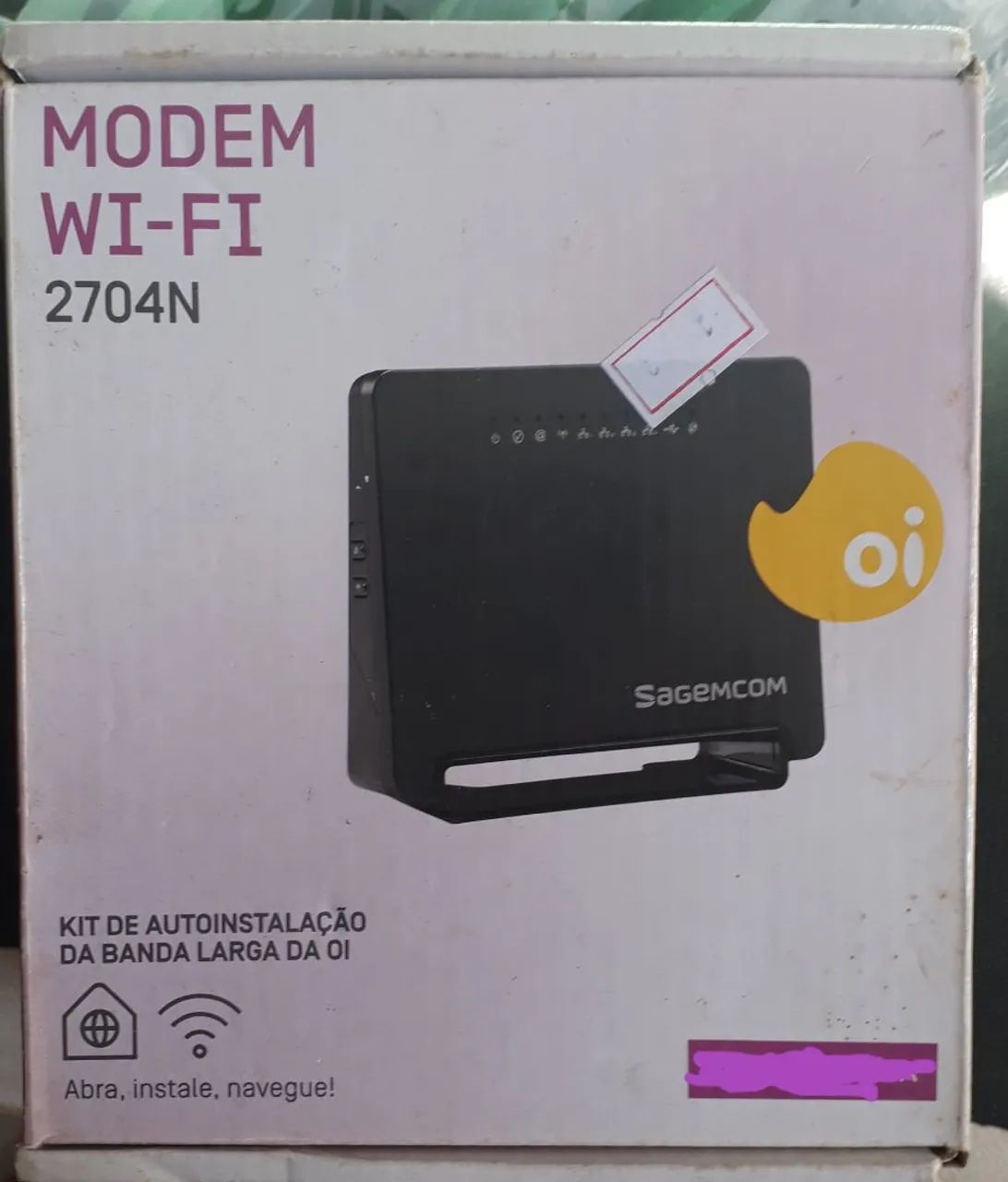 Modem Wi-Fi Sagemcom 2704N ótimo para ampliar sinal como Repetidor ...