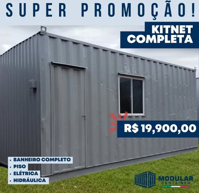 "kitnet container" no Brasil