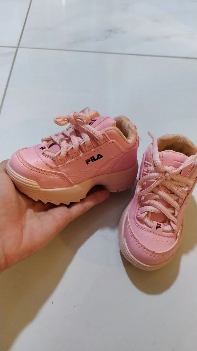 "tenis da fila rosa infantil" no Brasil