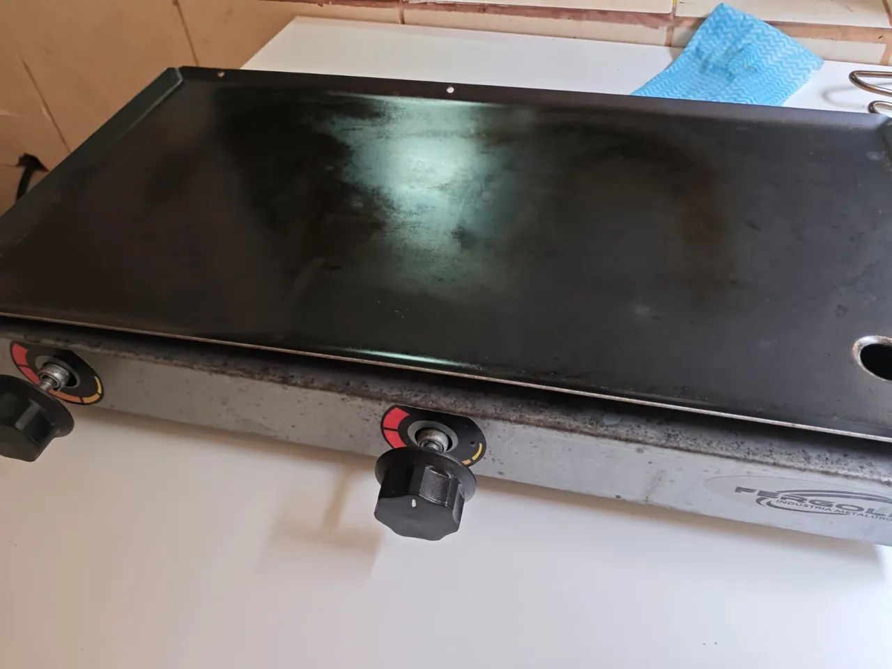 Chopeira a gás Fergold 30X60 / 60cm x 10cm x 30cm cor inox com 2 fogões ...