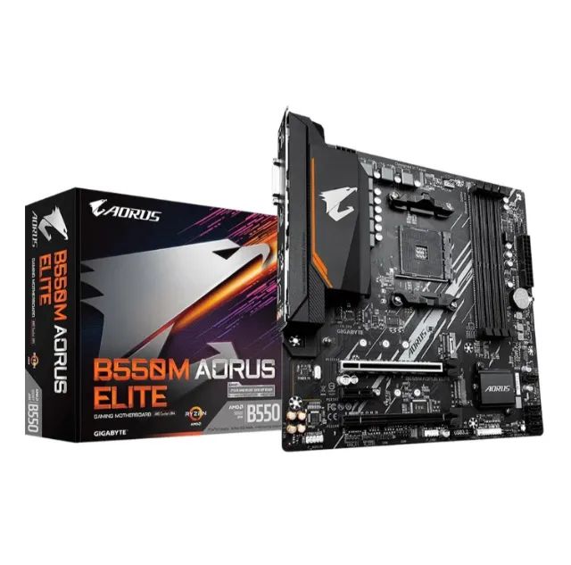 Placa-Mãe Gigabyte B550M Aorus Elite Rev. 1.3, AMD AM4, Micro ATX, DDR4 ...