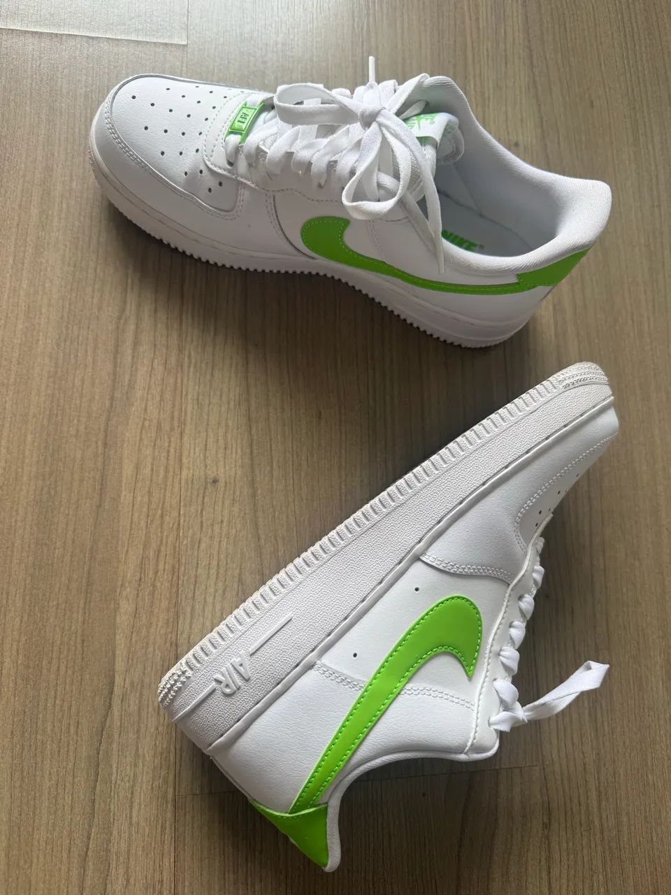 Nike Air Force 1 Low White Action Green n. 38 Br - Calçados - Novo ...