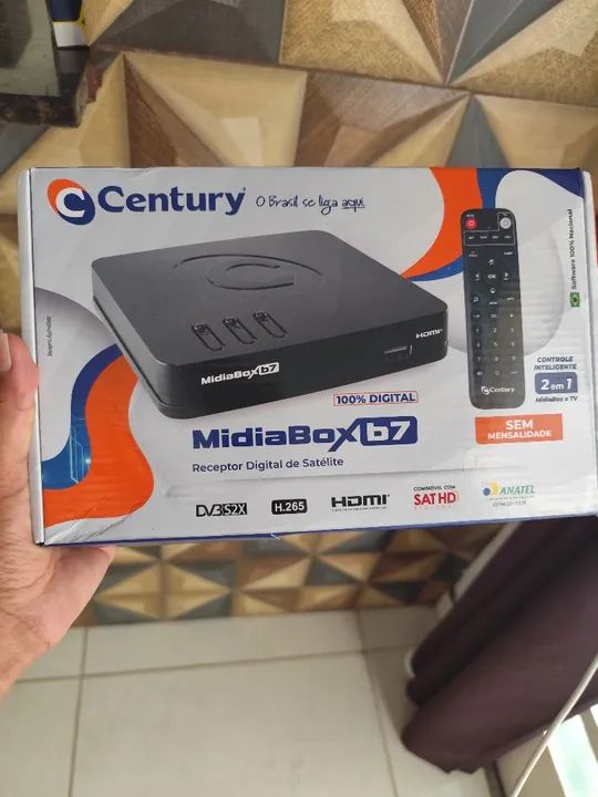 Receptor Digital de Satélite Century Midia Box 67 - 100% Digital ...