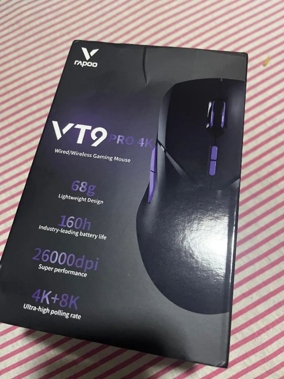 Mouse Gamer Rapoo VT9PRO 4k+8k Sensor PAW 3398 - Periféricos e ...