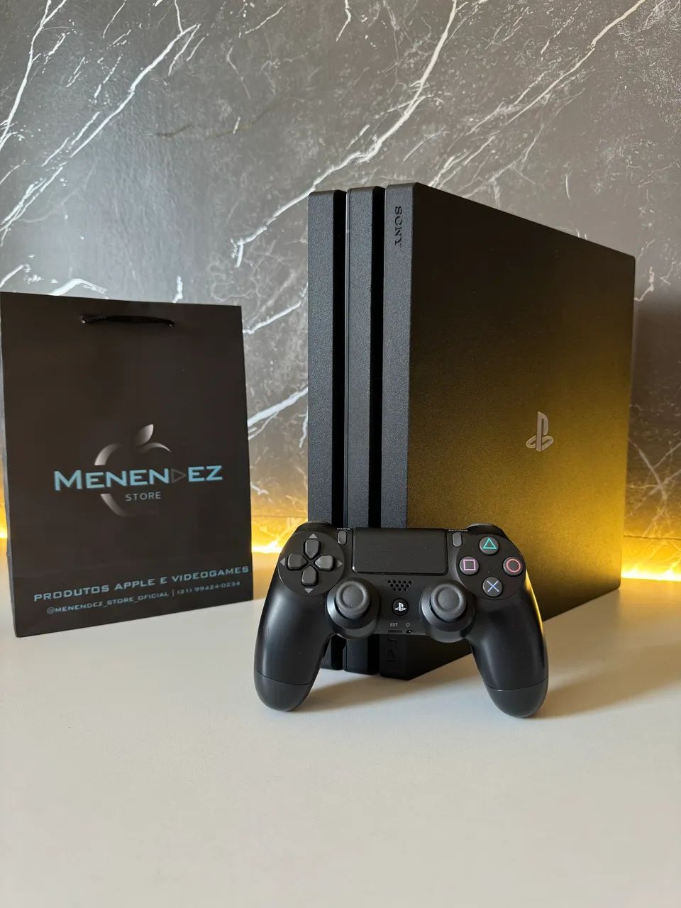 Ps4 Pro 1tb 4k, Completo mais Jogo Original de Brinde! TROCAS ...